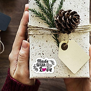 Rainbow & Handmade Small Shop & Business Stickers - Packaging Stickers (Made with Love)