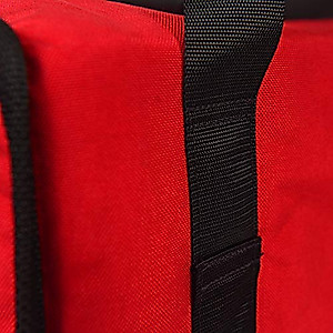 RediHEAT HP160 Heated Pizza Delivery System, 16" 5-Pie Bag, 17.5" Length x 17.5" Width x 12" Height, Red