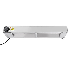 60" Electric Strip Heater 1000W 110V Commercial Grade Infrared Food Warmer Temperature Adjustable Overhead Warmer (60 Inch)