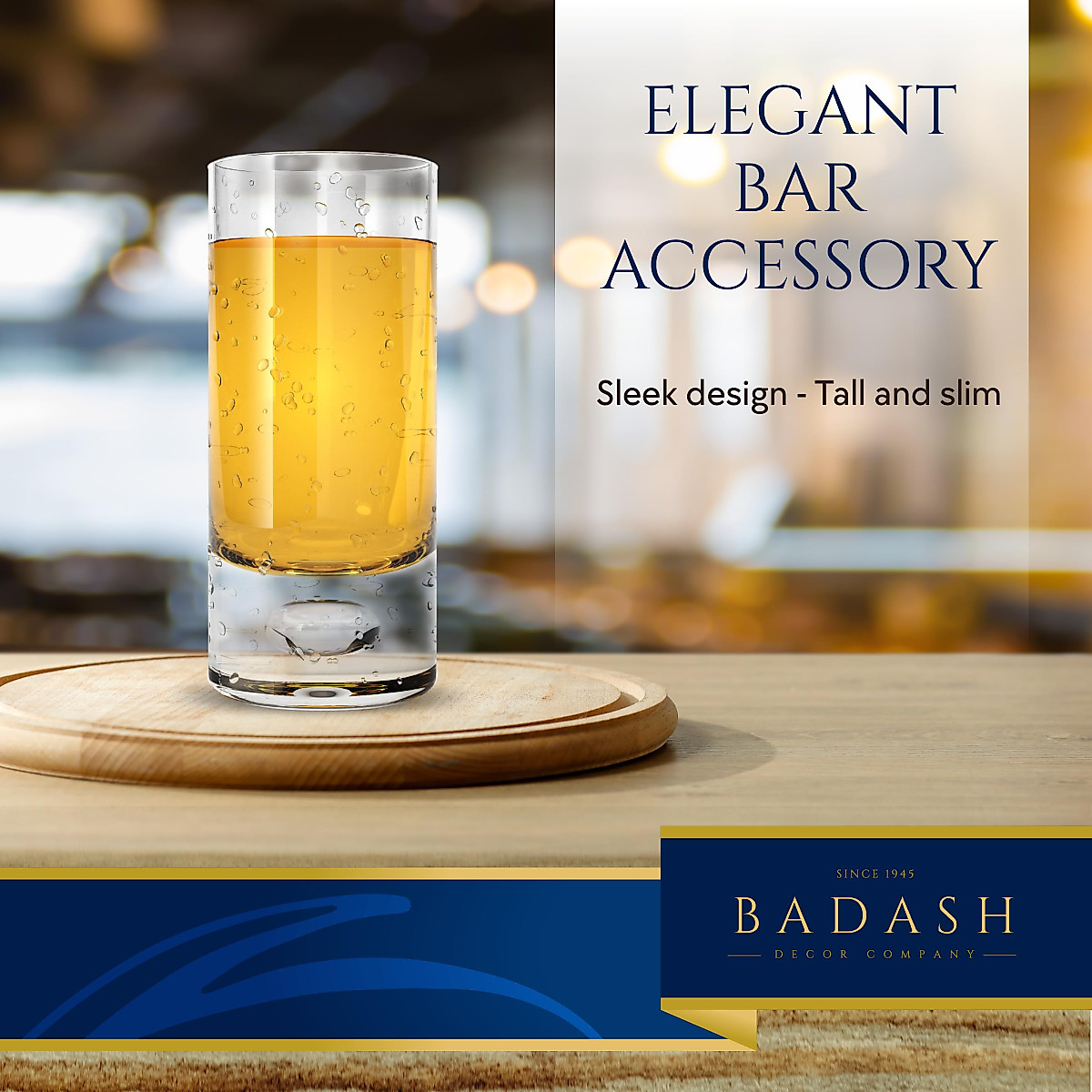 Badash Galaxy Crystal Shot Glasses - 4" Tall 3oz Lead-Free Glassware Set of 6