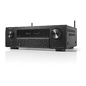 Denon AVR-S660H 5.2 Ch AVR - 75 W/Ch (2021 Model), Advanced 8K Upscaling, 3D Audio - Dolby TrueHD, DTS:HD Master & More, Wireless Streaming, Built-in HEOS, Alexa
