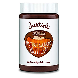 Justin's Chocolate Hazelnut and Almond Butter, Organic Cocoa, No Stir, Gluten-free, Responsibly Sourced, 16 Ounce (Pack of 1)