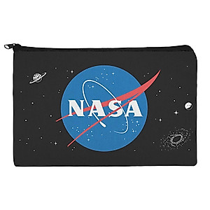 NASA Official Meatball Logo Pencil Pen Organizer Zipper Pouch Case