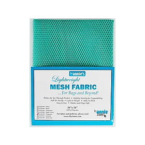By Annie Mesh Fabric Lightweight 18"x 54" Turquoise, 18" by 54"