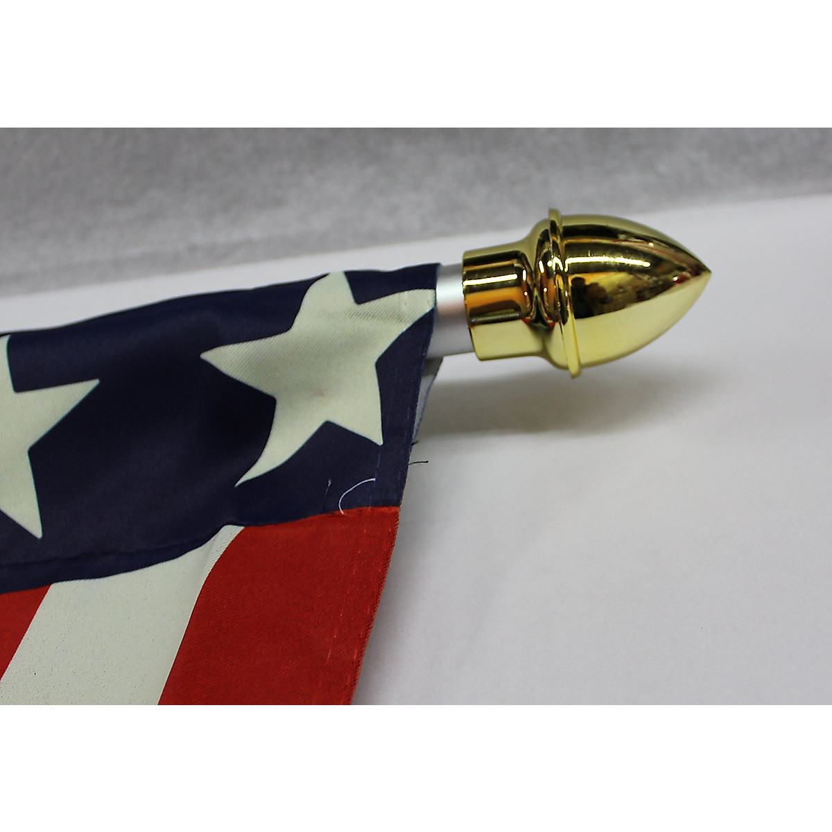Gold Acorn End Cap Flag Pole Topper Finial (Fits 1 in. Pole)