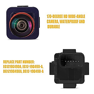 Backup Camera Compatible with 2013-2019 Ford Taurus / Taurus Sho / Taurus Police Model, Taurus Backup Camera Replaces EG1Z19G490A, DG1Z19G490A