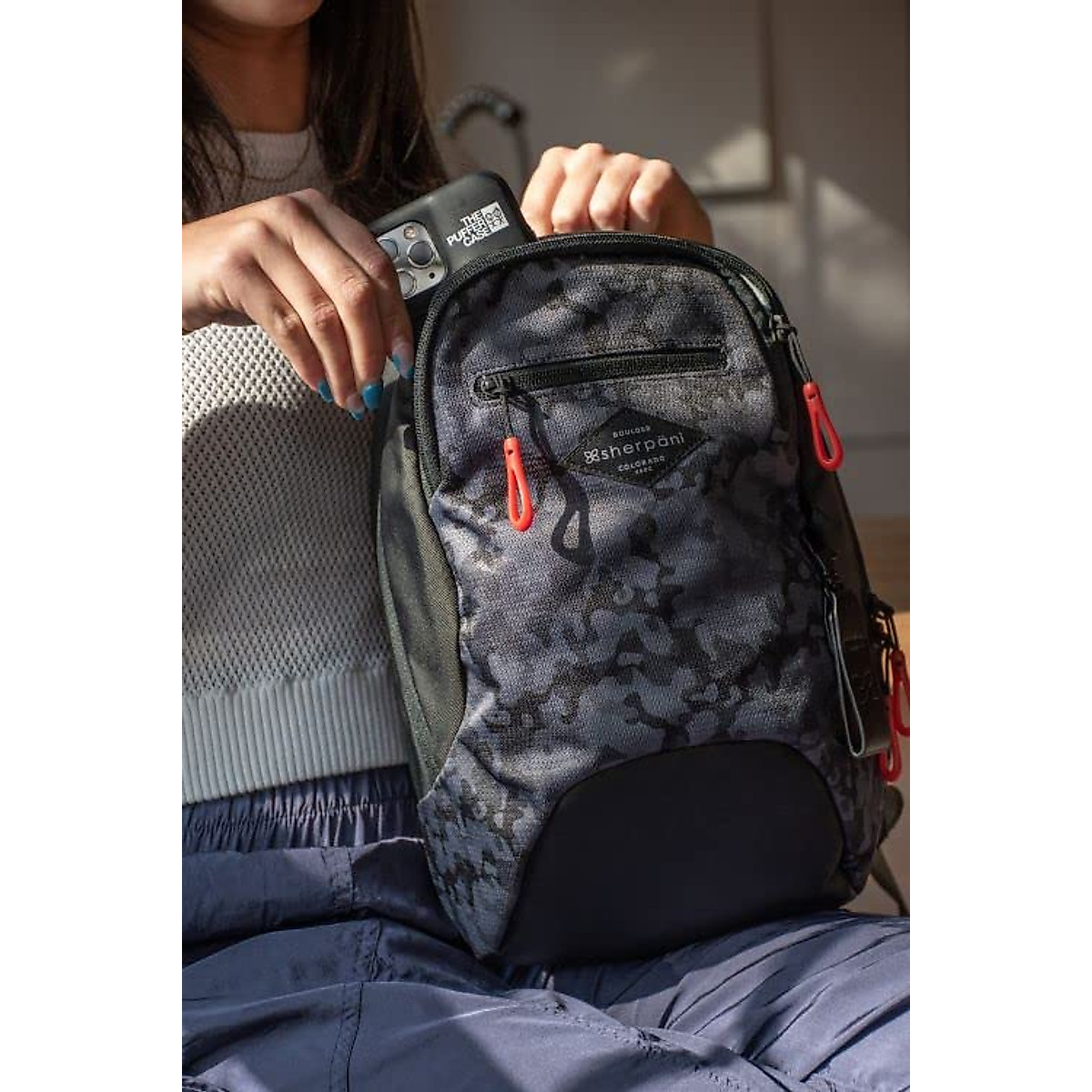 Sherpani Vespa, Mini Backpack for Women, Backpack Purse for Women, Travel Bag, RFID Protection, Fits 10 Inch Tablet (Chromatic)