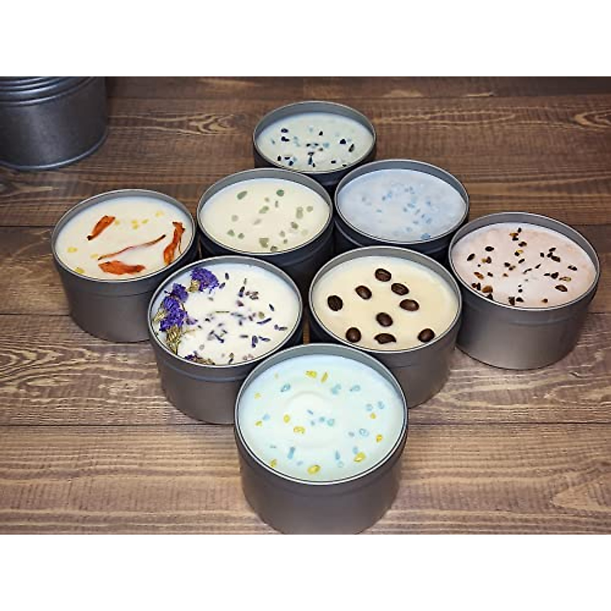 Sandra Sue Creations | Wickless Candle | All Natural | Highly Fragrant | 4oz and 8oz (White Tea & Sage, 4 oz)