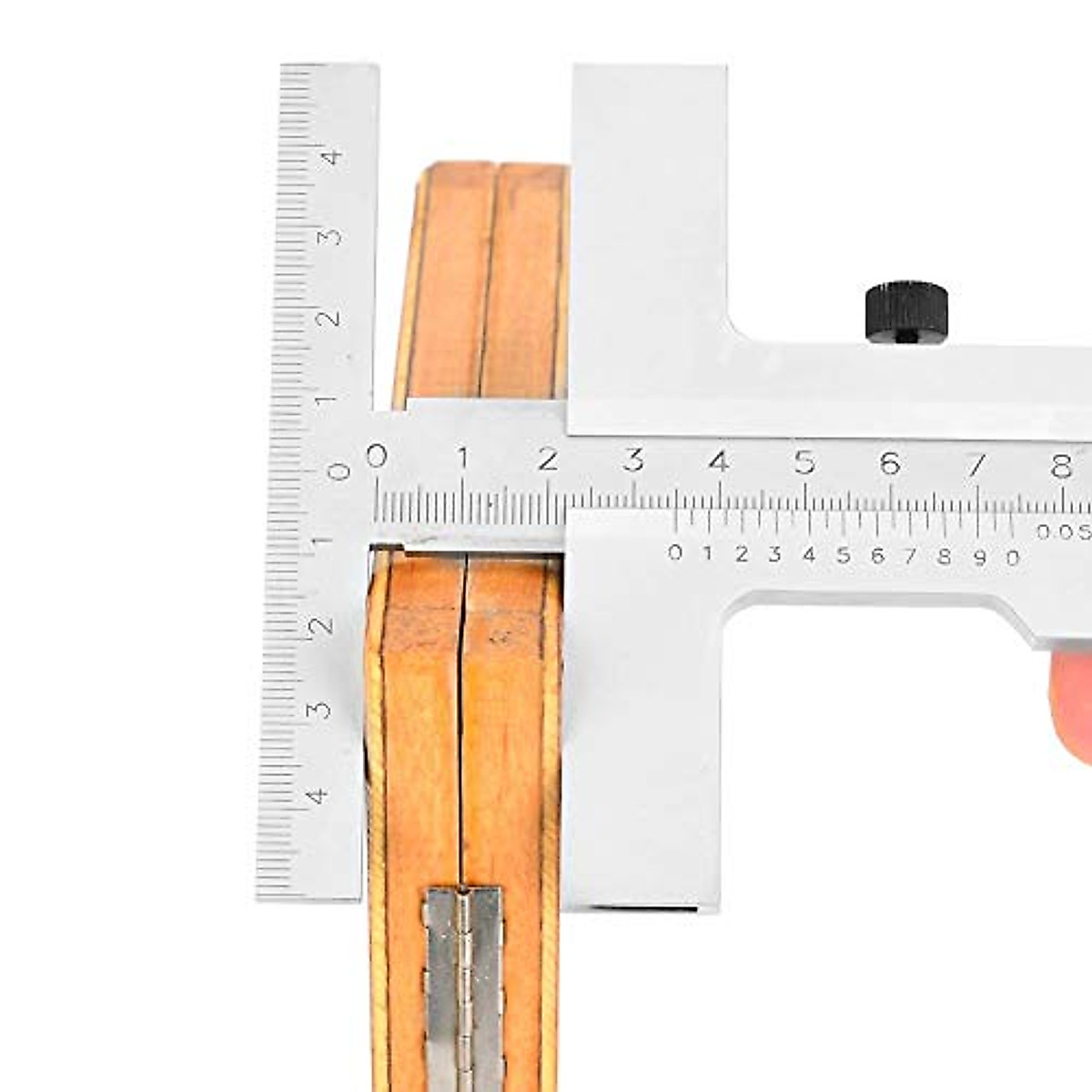 Caliper Rule Dial Caliper Vernier Caliper Metric Vernier Caliper Vernier Caliper,T-Type Vernier Caliper with Fine Adjustment Carbon Steel Ruler Measuring Tool 0-160mm