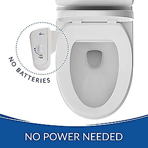 Bio Bidet by Bemis BB-70 Simplet Freshwater Bidet Attachment for Toilet, White, Non Electric, Easy Install