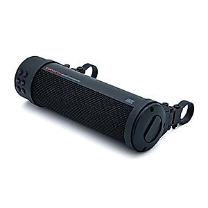 Kuryakyn 2720 MTX Road Thunder Weather Resistant Motorcycle Sound Bar Plus: 300 Watt Handlebar Mounted Audio Speakers with Bluetooth, USB Power Charger, Satin Black