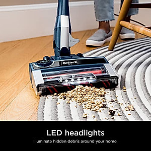 Shark HZ3002 Stratos Ultralight Corded Stick Vacuum with DuoClean PowerFins HairPro, Self-Cleaning Brushroll, & Odor Neutralizer Technology, Navy