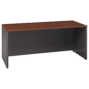 Bush Business Furniture Series C 72W x 24D Credenza Desk in Hansen Cherry