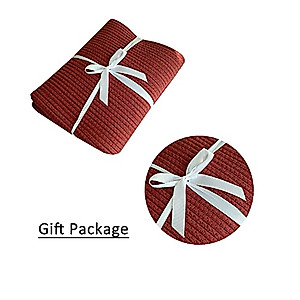 ICEBLUE HD XXL Rope Laundry Basket Woven for Toys Blankets,Storage Basket with leather handles 21"X13" -Burgundy