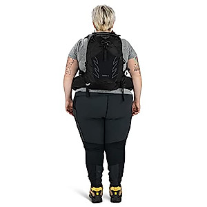 Osprey Tempest 20L Women's Hiking Backpack with Hipbelt, Stealth Black, WXS/S, Extended Fit
