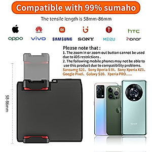 UURIG Smartphone Camera Shutter Remote Handle Grip with Detachable Wireless Remote Control,Three-Speed Adjustable Fill Light for iPhone Samsung Google OnePlus Phones Video/Photo Shooting