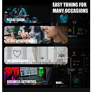 G-MARK Mini Audio Mixer 2 Channel With 48V Phantom Power Sound Effects Interface Music For Live Show Recoding Stage Party DJ Podcast Streaming