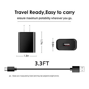 Fast Wall Charger and 5FT USB-C Charging Cable Power Cord Compatible for Nokia XR20 5G X100 G10 G20 G50 T20 G300 8V, Nokia 3.1A 3.4 5.1 Plus 5.3 5.4 6.1 6.2 7.1 7.2 8.3, 9 Pureview Phone & More