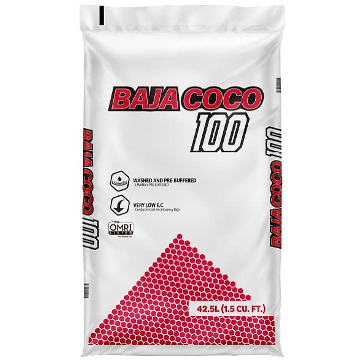 Coco Coir Fiber 1.5 CU FT / 42.5 Liter / 40 Dry Quarts Washed Pre Buffered Low EC Organic Garden Coconut Soil for Flower Vegetable Seedling