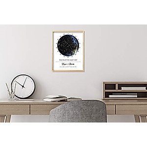 Custom Star Map - Personalized Star Map (Multiple Sizes - Unframed Star Prints, Star Constellation Map Wall Art, Great Gift - Special Occasion, Engagement Gift, Wedding Gift, Anniversary Gift)
