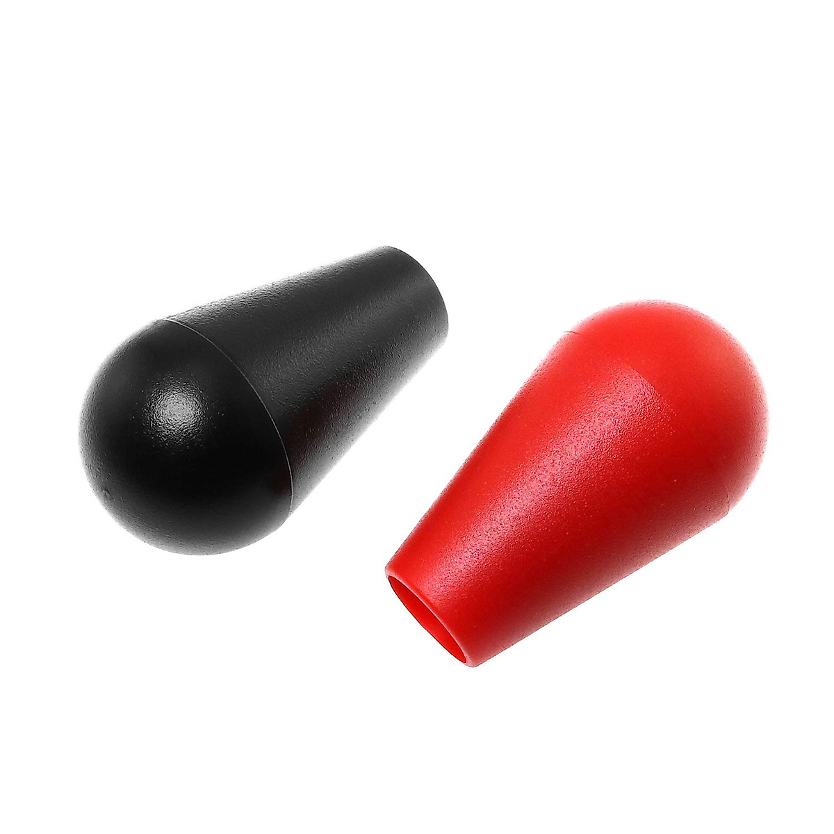 Maxmoral 2pcs Arcade Ellipse American Style Joystick Topball Handle Arcade Ball Top Replacement Accessories for Arcade1up Cabinet Red Black