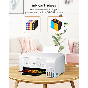 WOKOK Refill Ink Kit for HP 67 67XL 63 63XL 65 65XL 61 61XL 950 950XL 951XL 902XL 952XL Ink Cartridges, 100ML x 5 Bottles with Syringes (2 Black 1 Cyan 1 Magenta 1 Yellow)