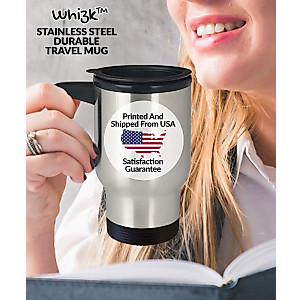 Whizk Troop Leader Travel Mug Funny Unicorn Gifts for Women Men - Best Girl Boy Scout Senior Cadette Daisy Brownie Cub Eagle Tiger Appreciation 14 oz Stainless Steel Insulated Tumbler TUC1611