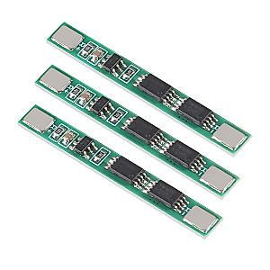 ACEIRMC 12pcs 1S 3.7V 4A 18650 Charger PCB BMS Protection Board for Li-ion Lithium Battery Cell