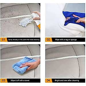 DENGWANG Amplesunshine Foam Cleaner, Amplesunshine Powerful Stain Removal Kit, Foam Cleaner for Car and House Lemon Flavor, Strong Decontamination Cleaners Spray for Kitchen (30ml, 3pcs)