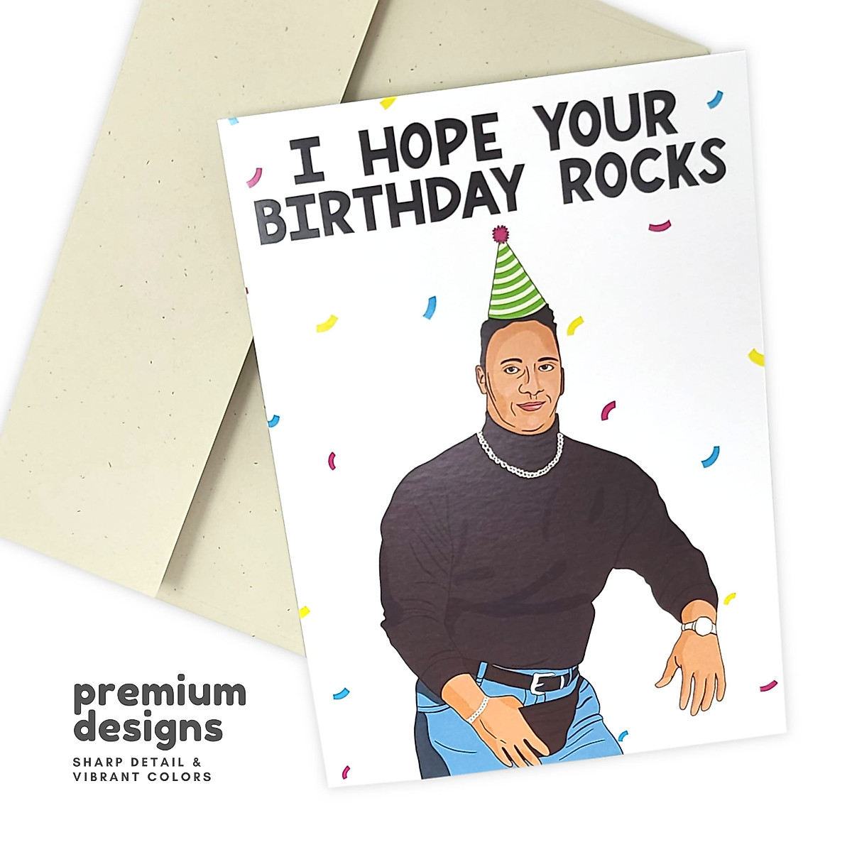 Sleazy Greetings Funny Birthday Card For Women or Men | Cute Birthday Card For Him Her | Pun Adult Friend Bday Card with Envelope | Hope Your Birthday Rocks