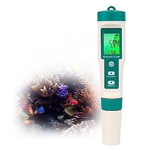 RAINLEOTI PH and TDS Meter, 7-in-1 Digital pH Tester for Water, PH/TDS/EC/SG/ORP/Salt/Temp