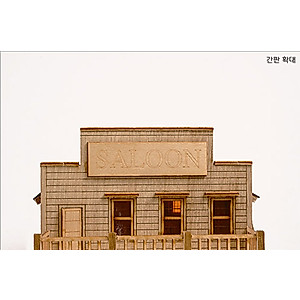 DESKTOP Wooden Model Kit Western Salong by Young Modeler