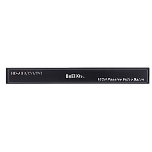 BeElion 16 Channel Video Balun BNC to RJ45 Passive Transceiver Converter for CCTV DVR Camera System, BNC| RJ45| CAT5 Connector