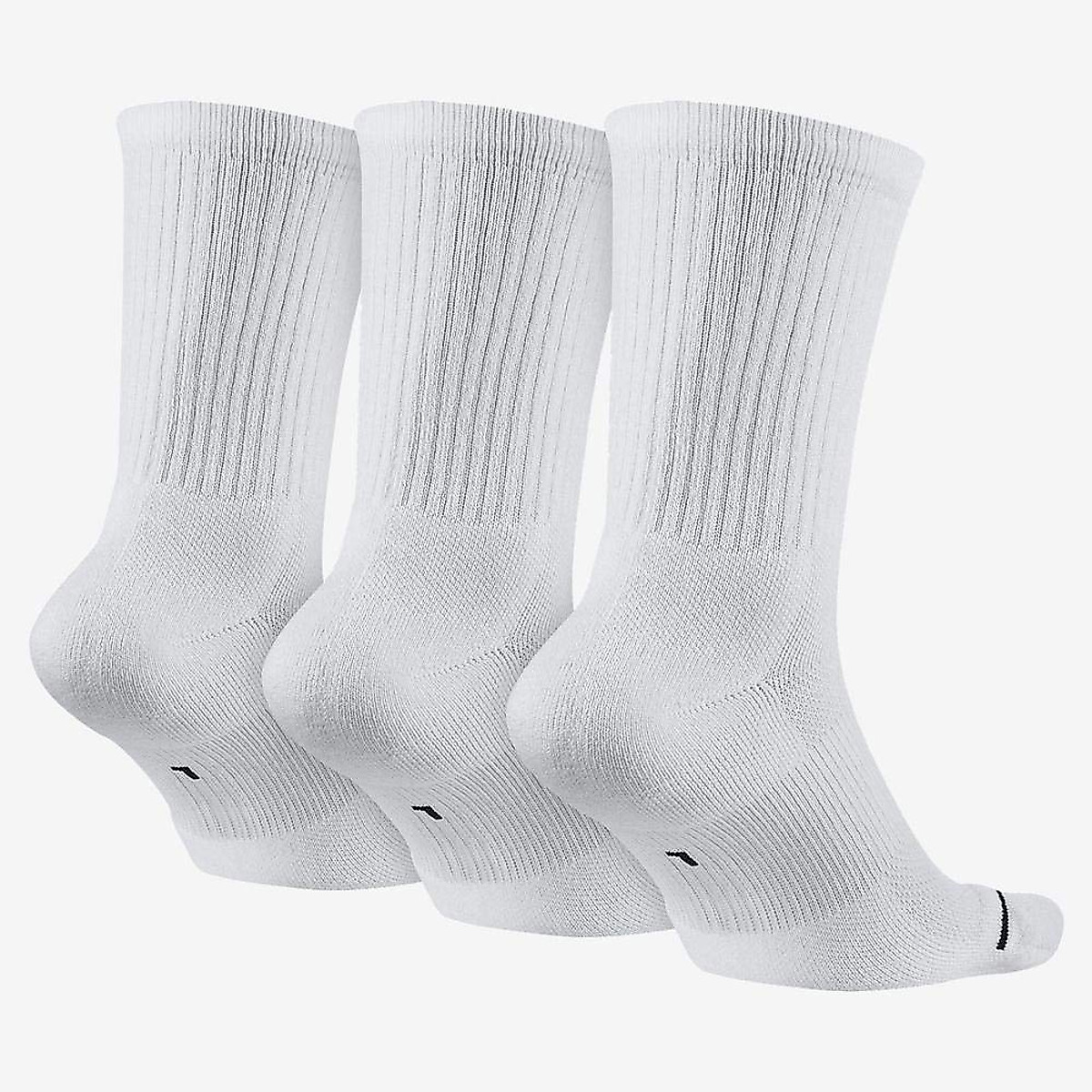 Jordan JUMPMAN CREW 3PPK SOCKS WHITE WHITE BLACK SIZE M
