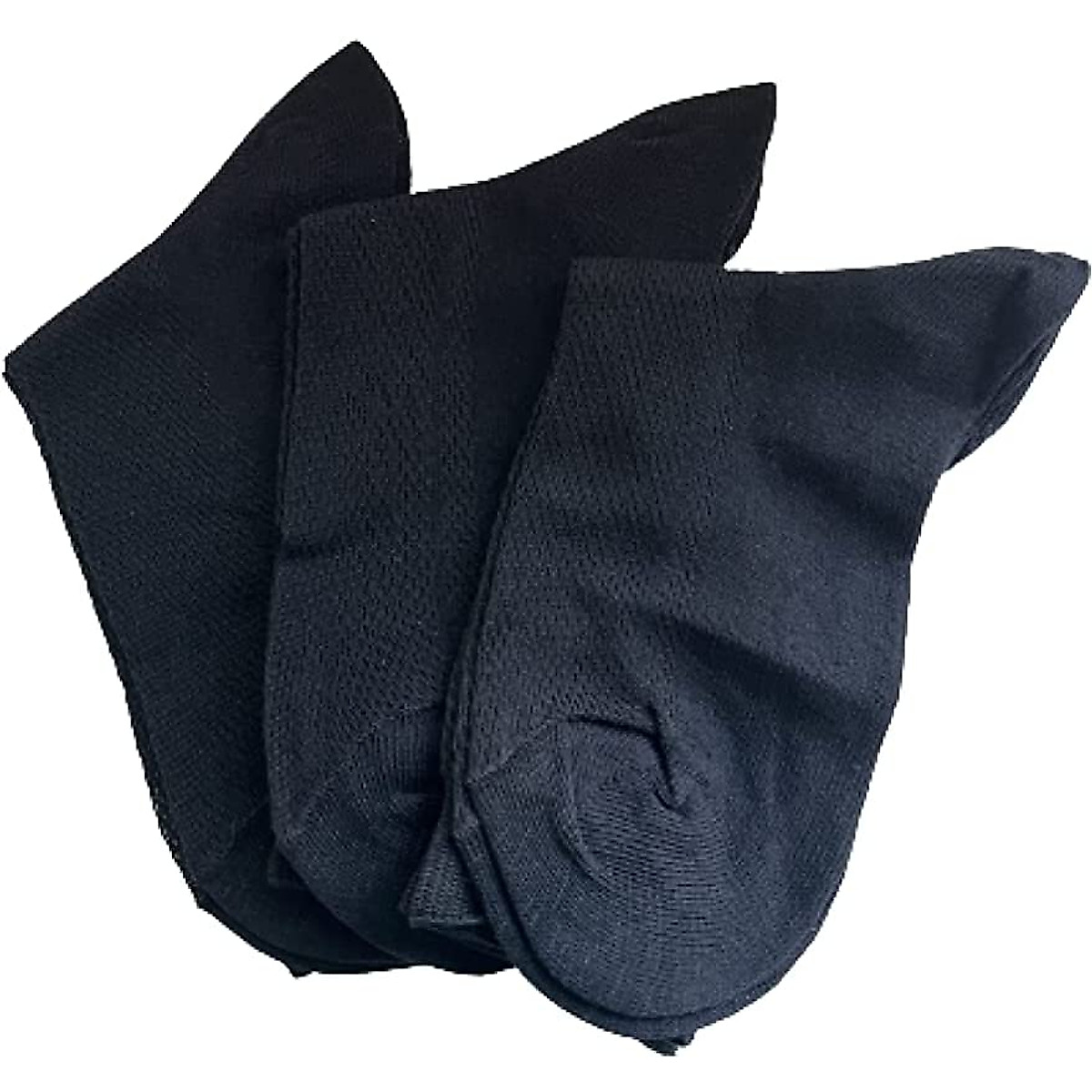 Socks for men 100% cotton, black 3-Pairs XL (11-13)