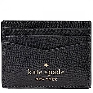 Kate Spade Staci Small Slim Leather Card Holder Black