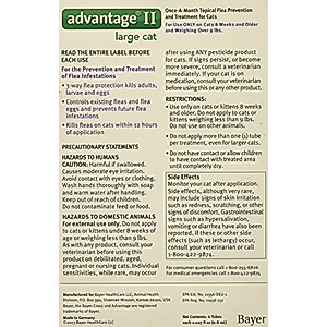 Bayer Advantage II, Cat, Over 9 lbs, 6pk
