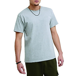 Champion mens Classic Jersey Tee Shirt, Oxford Gray, Large US