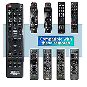 Nettech New LG AKB72915239 Universal Remote Control for All LG Brand TV, Smart TV - 1 Year Warranty(LG-23+AL)