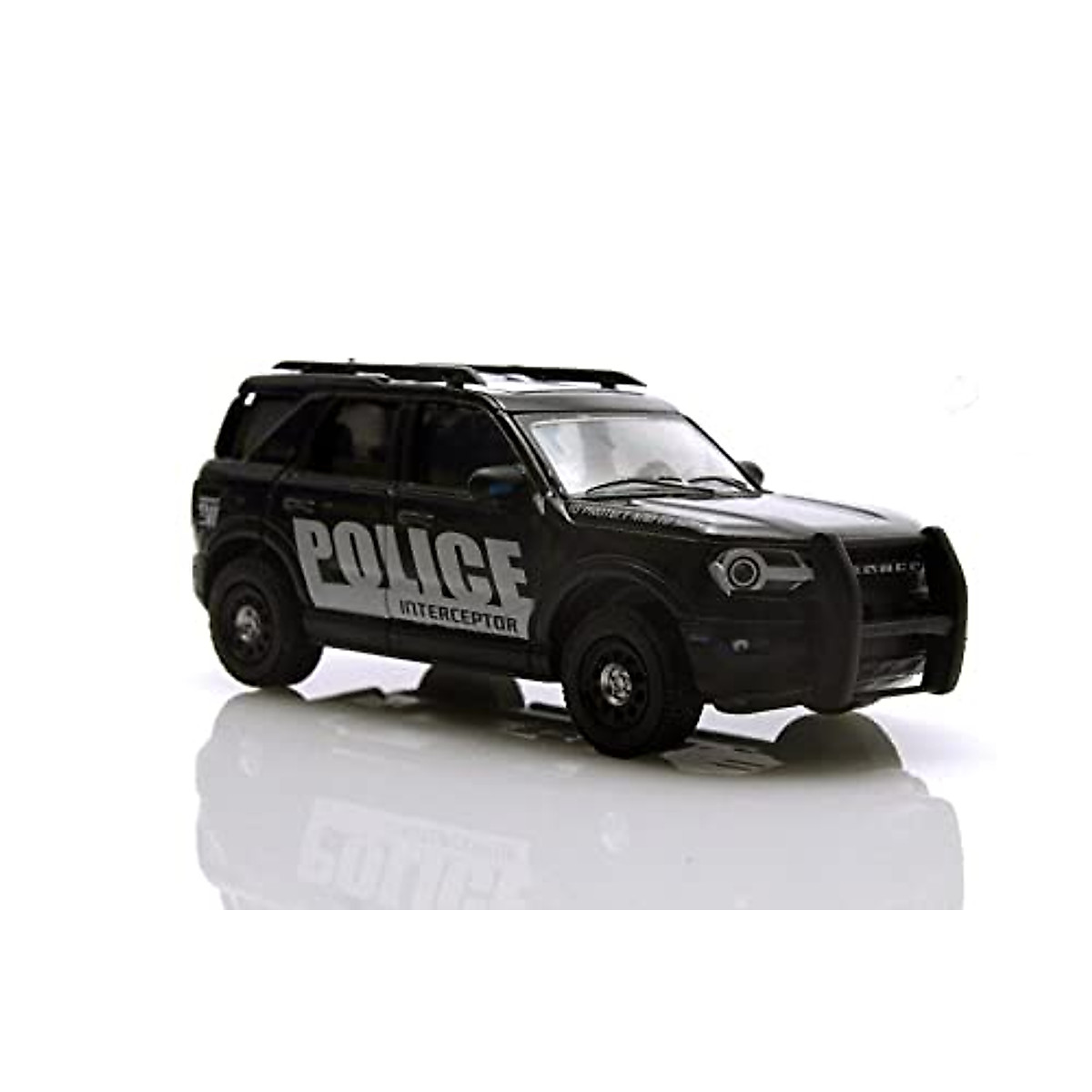 ModelToyCars 2021 Ford Bronco Sport - Police Interceptor, Black - Greenlight 30339 - 1/64 Scale Diecast Car