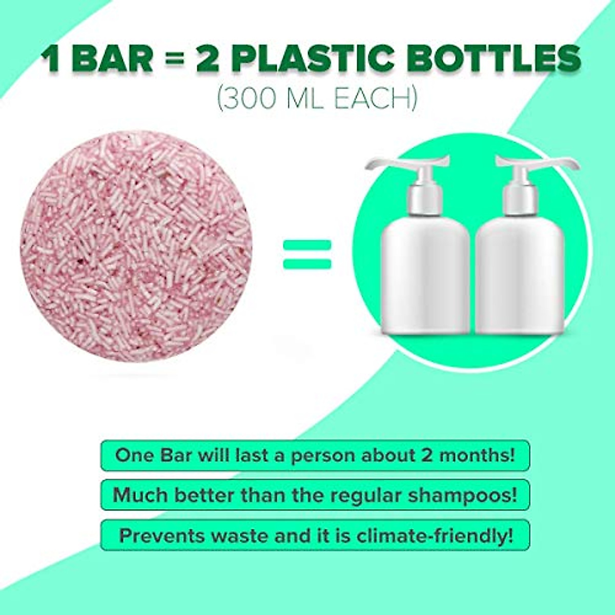 BAMBOEARTH Solid Shampoo Bar And Conditioner Effect Hair Soap – 100% Organic Shampoo Bars For Hair With All Natural Plant Based Essential Oils And Zero Waste Biodegradable Packaging (Rose)