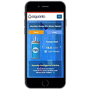 Aquanta Digital Water Heater Timer. Wifi Smart Water Heater Controller. Reduce Electricity Waste. Installs in Minutes, No Plumbing Required. For Electric Water Heater, Leak Sensor Included.