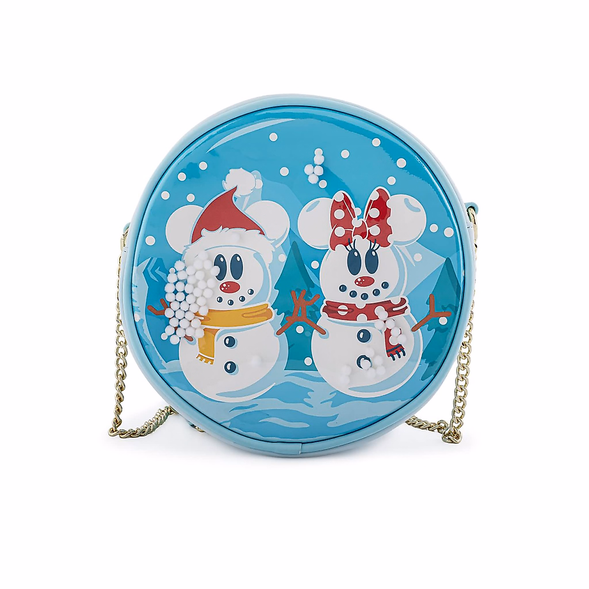 Loungefly X Disney Mickey & Minnie Snow Globe Crossbody Bag - Fashion Cute Crossbody Bags