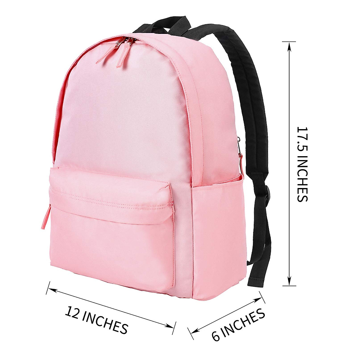 Vorspack Backpack Lightweight Backpack for College Travel Work for Men and Women - Pink