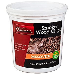 Camerons Smoking Chips- Kiln Dried, 100 Percent Natural Extra Fine Wood Smoker Sawdust Shavings (Mesquite, 3 Pack) (0.473176 L)