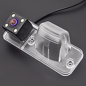 CCD Rear View Camera with Intelligent Dynamic Trajectory/ 4LED Tracks for VW T4 Multivan Transporter Caravelle Business (4LED)