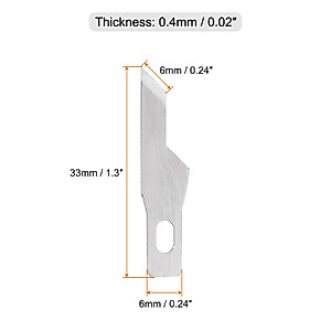 HARFINGTON 100pcs Exacto Knife Blades #16 Hobby Knife Replacement Blades Spare Precision Exacto Blades Hobby Knife Blade Refills for DIY, Art, Cutting, Carving, Scrapbooking, Stencil