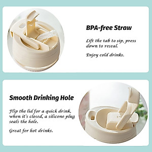 12 Oz Glass Water Bottle with Straw Lid Handle Cute Kawaii Mini Small Clear Milk Bottles for Grils Women Ladies