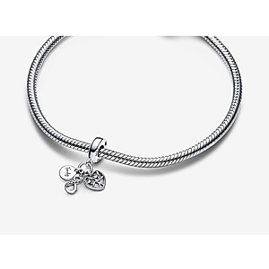 Meteor Crush Family Love Forever Tree Cubic Zirconia Charm in Sterling Silver ，Heart Beads Perfect Mom Charms Birthday Christmas Jewelry Gifts Women