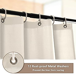 Oyihfvs Moose Wild Deer Silhouette Isolated 4 Pcs Shower Curtain with Matching Doormat Sets, Bath Curtain with Rugs(Bath Mat, U Shape Mat, Toilet Lid Cover Mat) with Hooks